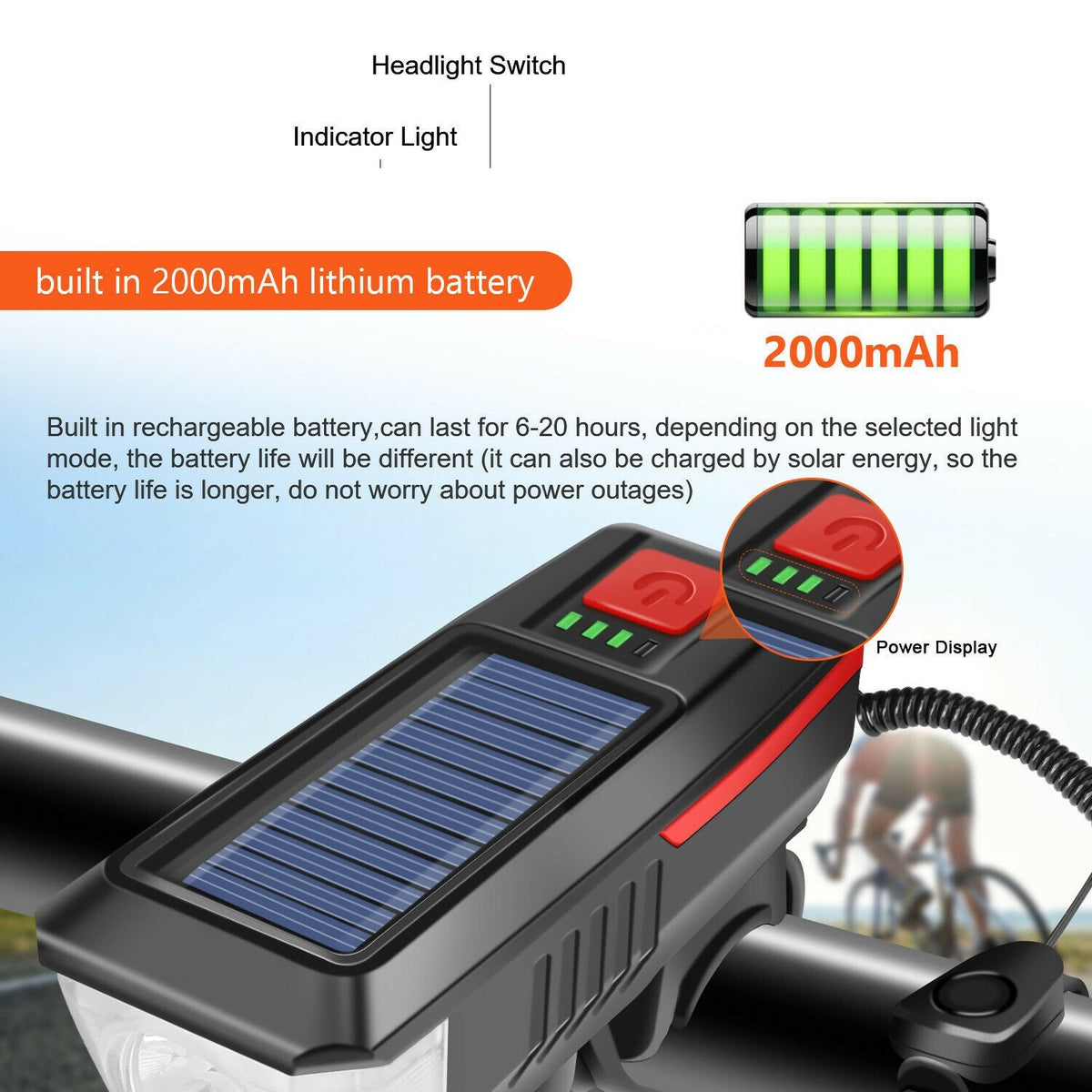 Yeti Road Bike Solar Headlight Lamp – Cycling Kinetics